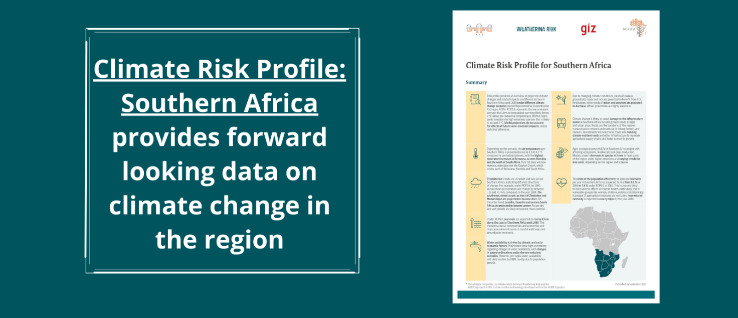 Climate Risk Profile: Southern Africa | Weathering Risk